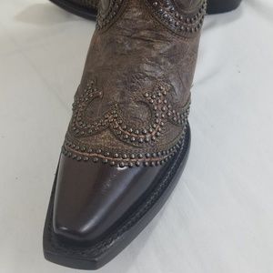 Corral | Shoes | Boots Distressed Studded Overlay Cowgirl Boot | Poshmark